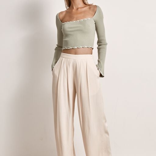 Mon Renn Lune Pant - Ecru | Kinfolk Collective