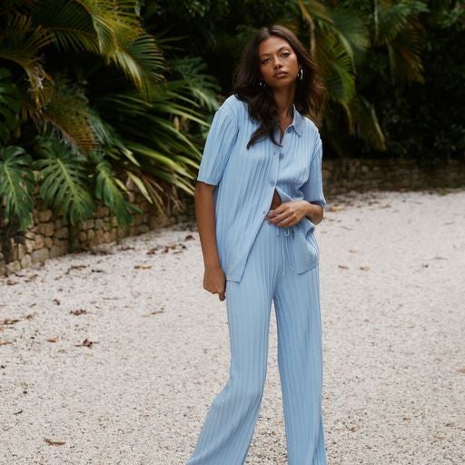 Seven Wonders Kora Top - Sky Blue | Kinfolk Collective